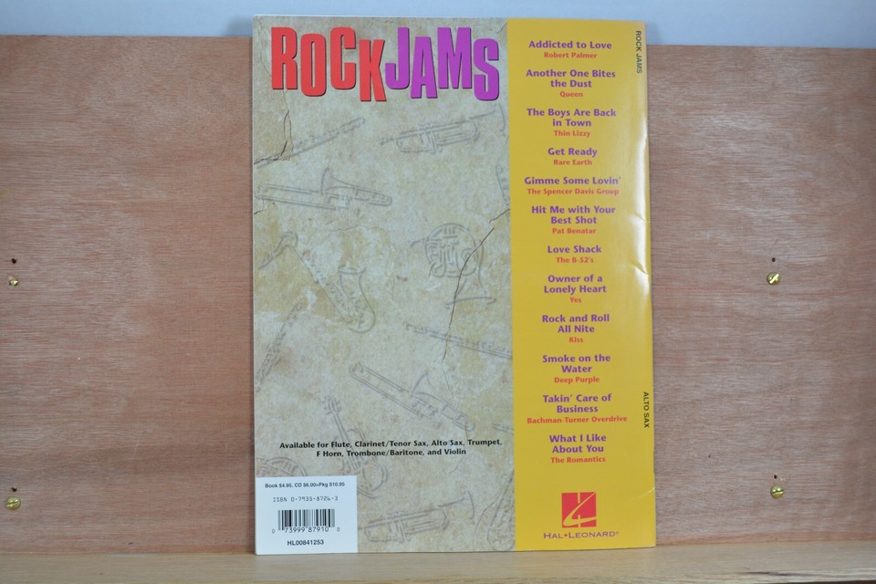 Rock Jams for Alto Sax - CD Included | eBay