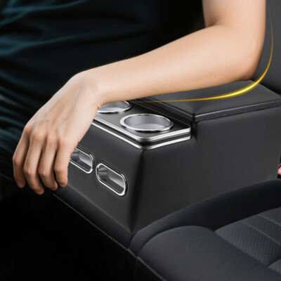 Universal Truck Seat Organizer with Cup Holders Rear Bench Seat Center ...