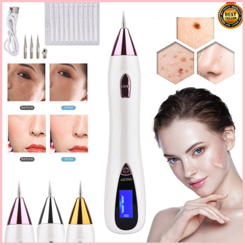 Electric Laser Skin Tag Freckle Wart Dot Mole Remove Pen DarkSpot ...