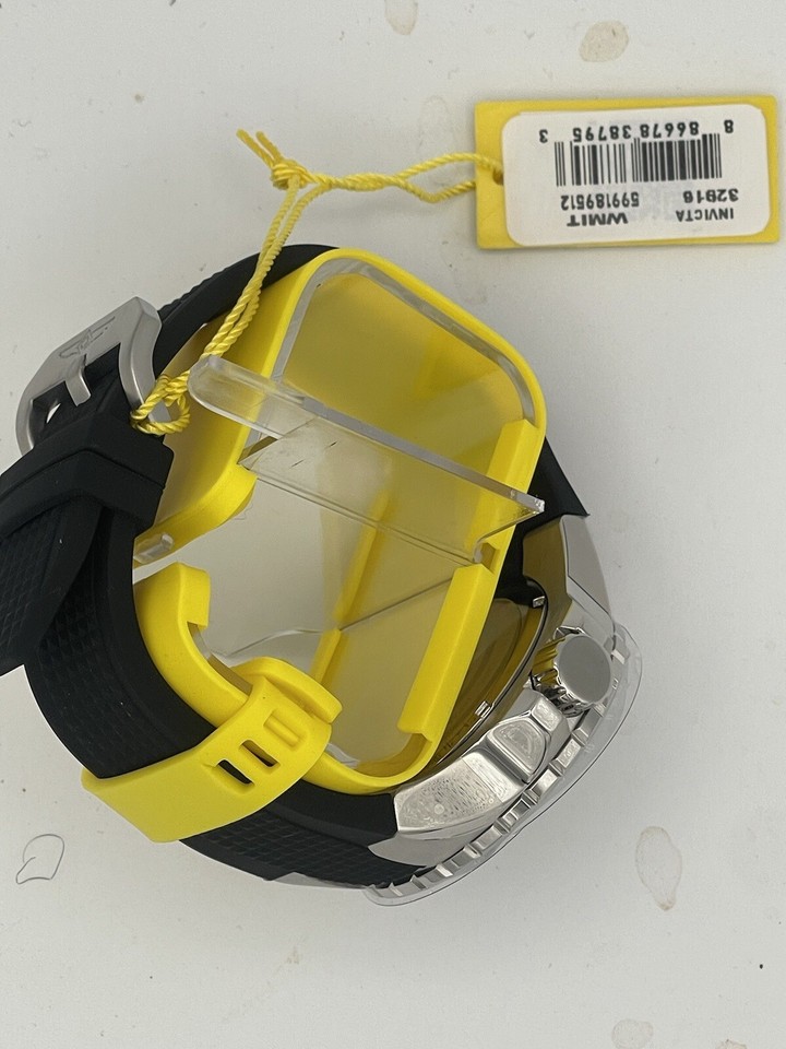 Mens Invicta Aviator Stainless Steel Quartz Watch 32916 Black Blue ...