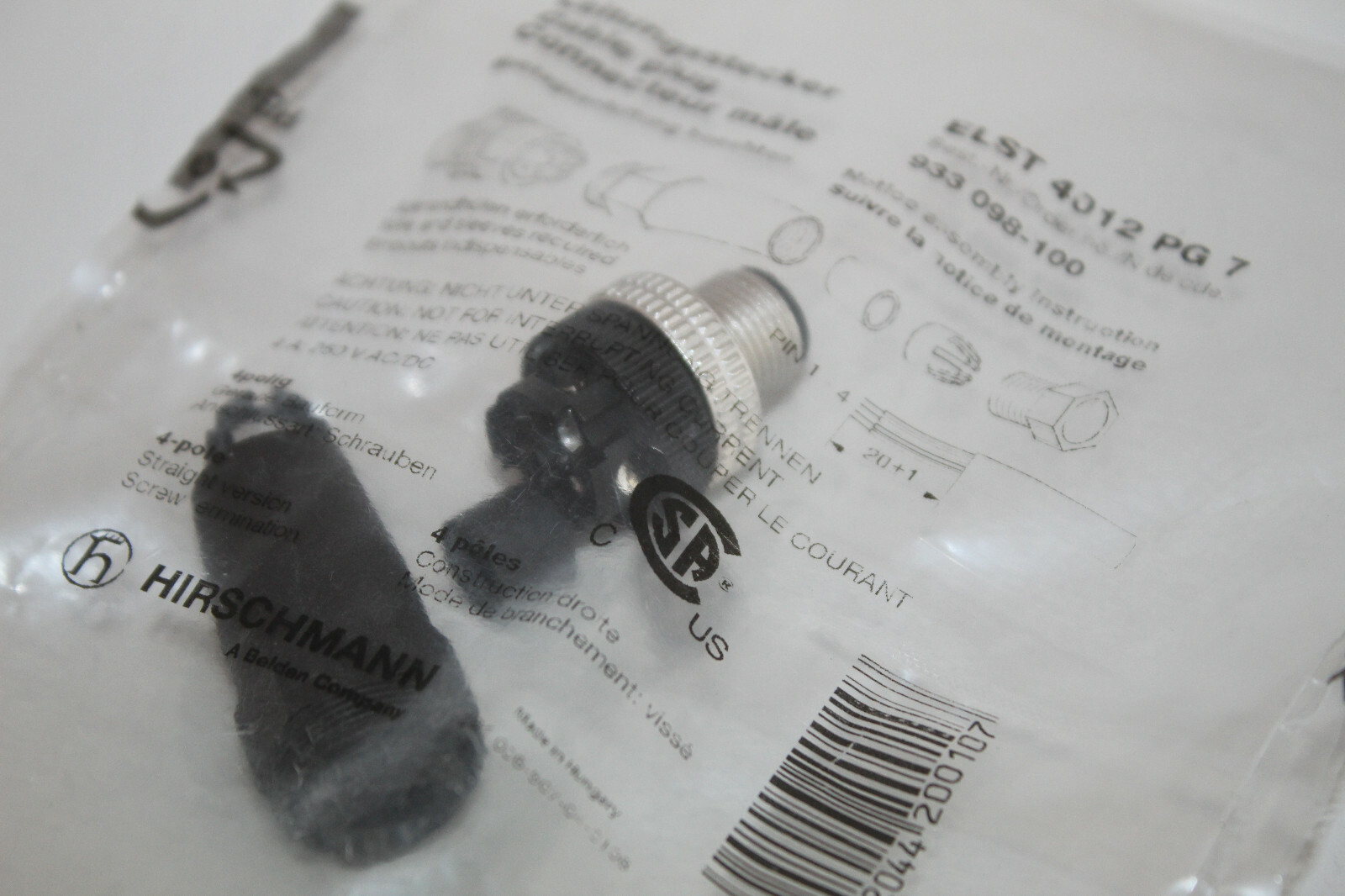 Hirschmann ICON Stecker ELST 4012 PG7 Steckverbinder (C2960-R49) | eBay.de