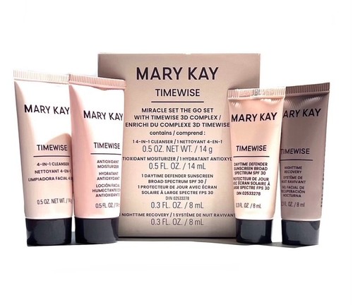 MARY KAY MIRACLE SET~COMBINATION TO OILY~217455~THE GO SET W/TIMEWISE ...