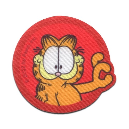 Garfield Comic Nickelodeon Red Circle Garfield Making Ok Sign Patch New ...