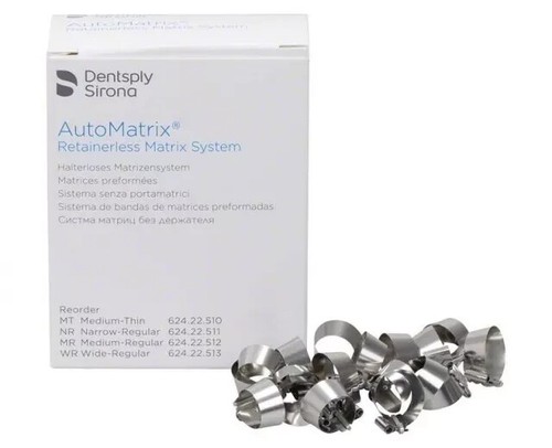 Dentsply AUTOMATRIX Retainerless Matrix System 72 Bands Pack # NARROW ...