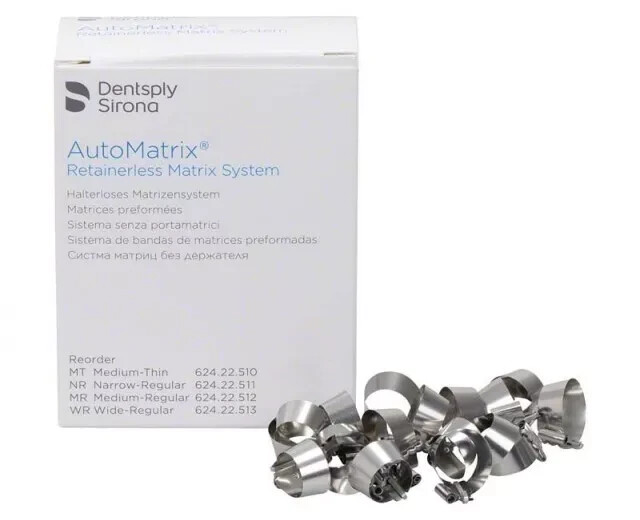 Dentsply AUTOMATRIX Retainerless Matrix System 72 Bands Pack # MEDIUM ...