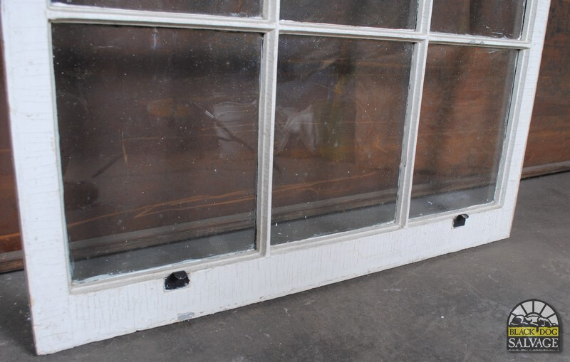 9 Lite Window Sash, Lower, 40.5"W x 49"H, Mid Century Virginia Inn ...