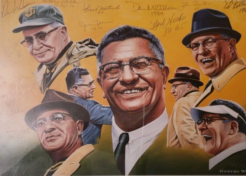 Joe Francis Andy Cvercko Ed Holler John Miller SIGNED Packers ...