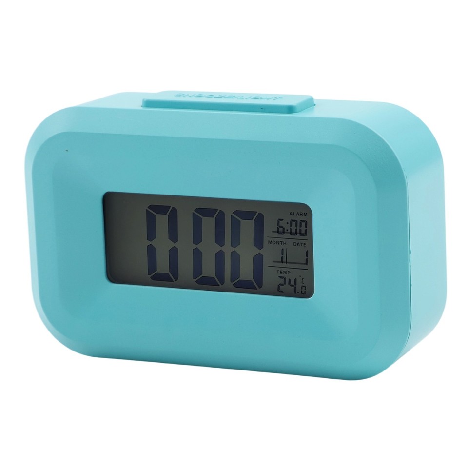 Portable Smart Night Light Alarm Clock for Gentle Up with Clear Display ...