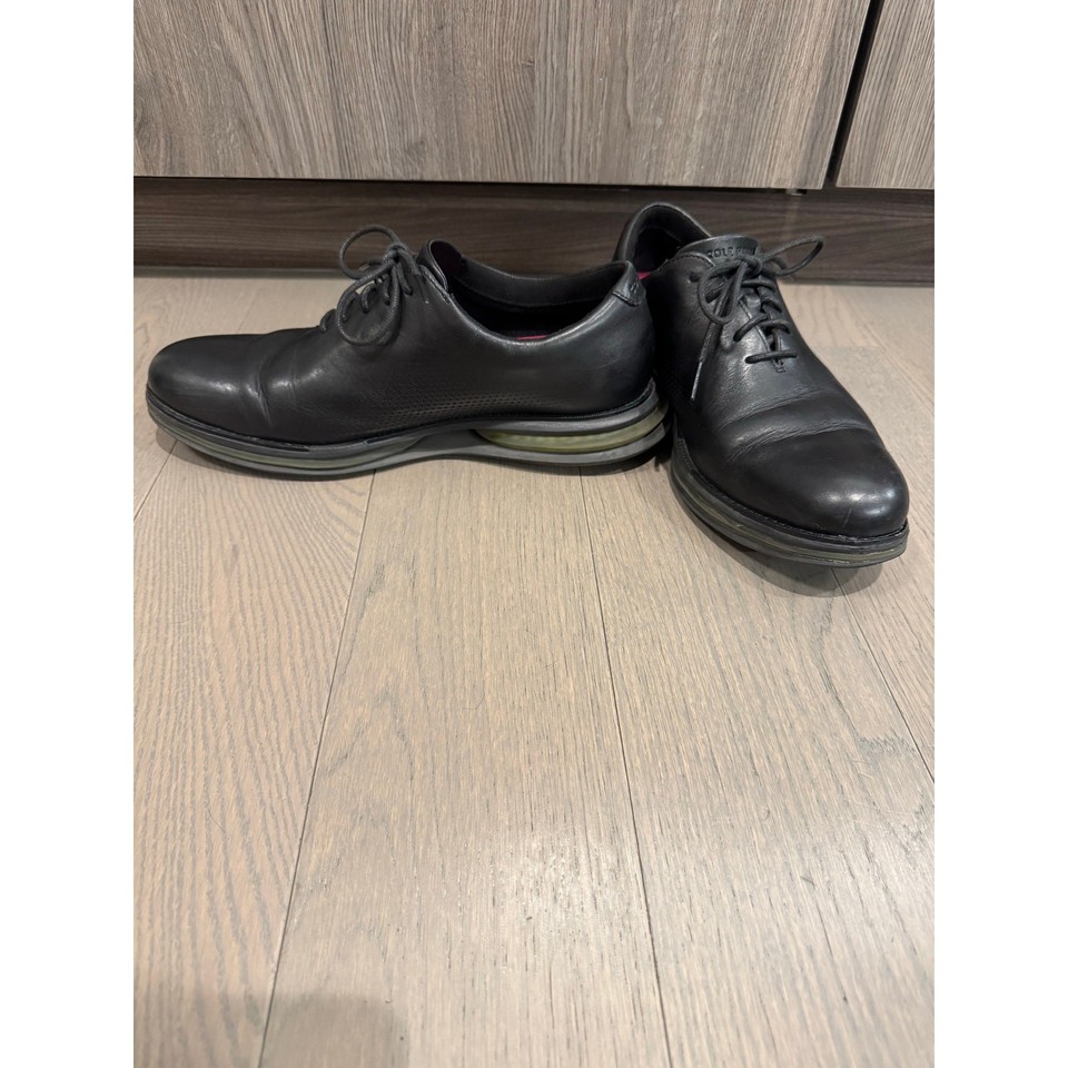 Cole Haan ØriginalGrand Energy Twin Black Leather Oxford Shoes Men's ...