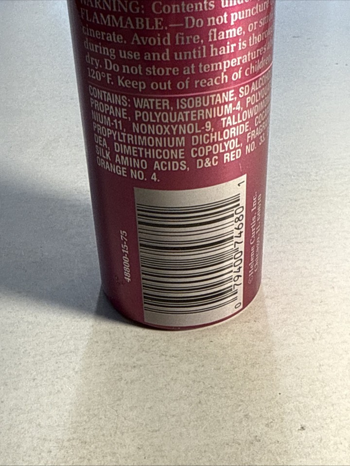 Suave hair spray Mousse Vintage 1990s movie theater prop can bathroom ...