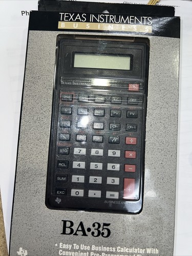 Texas Instruments BA-35 Scientific Calculator for sale online | eBay