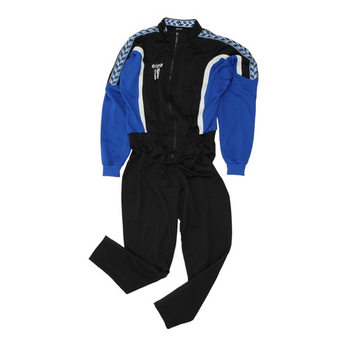 Erima Sporthaus Förster Mens Black Blue 1 Piece Tracksuit | Vintage ...