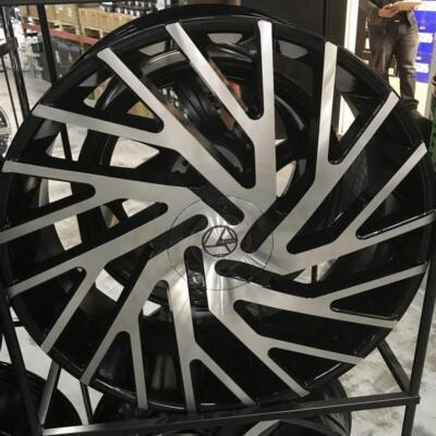 26" Inch Black Machined Azara 505 Wheels Rims Machine 6x135 6x5.5 24 28 ...