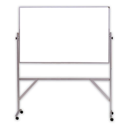 Ghent Ghearmm46 -standing Reversible Markerboard With Casters 6'w X 4'h ...