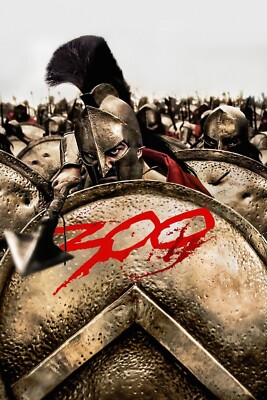 2007 300 Movie Poster 11X17 Gerard Butler Lena Headey King Leonidas ...