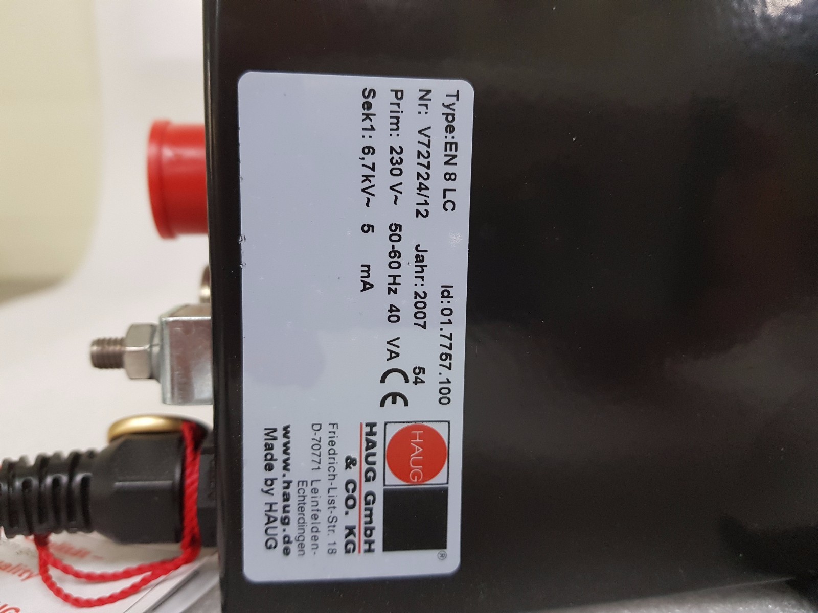 HAUG Ionizer power supply EN 8 LC with 2 Static Bar AK GK 036 000 | eBay