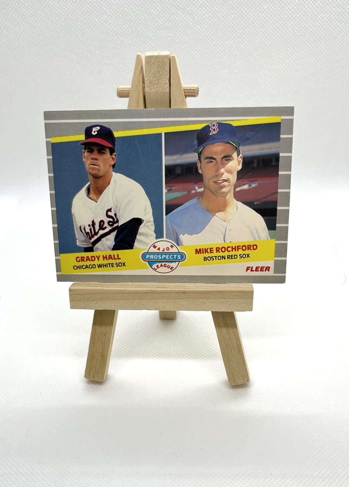 1989+Fleer+-+Major+League+Prospects+%23650+Mike+Rochford%2C+Grady+Hall+ ...