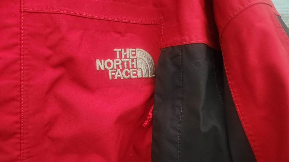 North Face Jacket Red Hyvent Waterproof Hyvent Shell Only-Mens Small | eBay