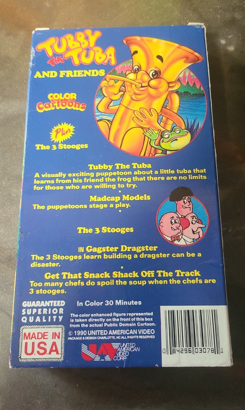 Tubby the Tuba and Friends madcap models the three stooges (VHS, 1987 ...