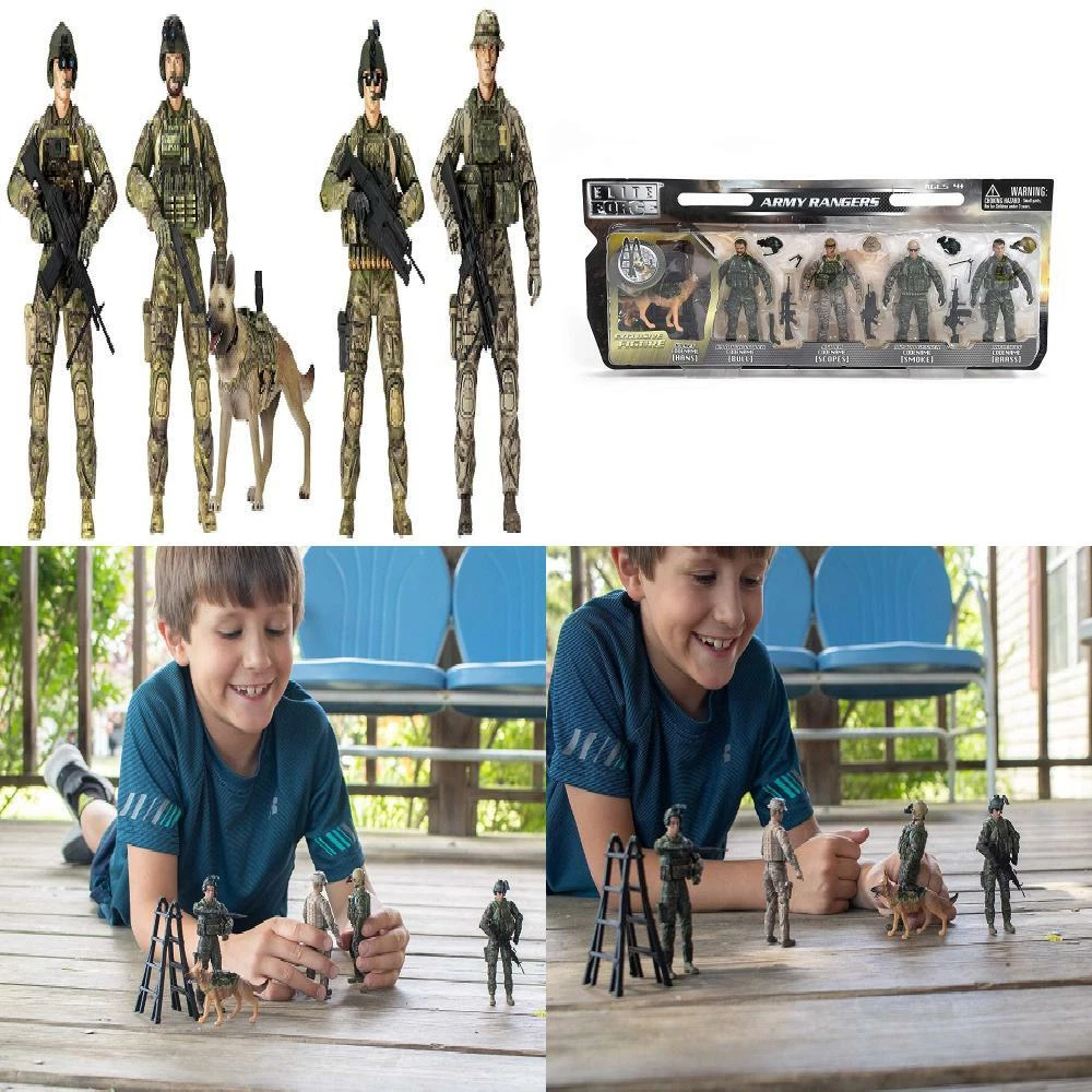 Excite Army Soldiers Action Figure Set, 15 Pieces