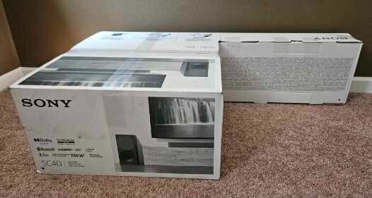 OPEN BOX Sony HT-SC40 2.1ch Soundbar with Wireless Subwoofer - Black ...