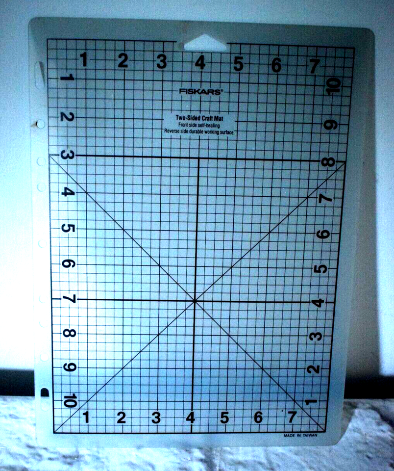 Fiskars 2 Sided Craft Mat & Shape Templets 4850 Circles 4852 Squares ...