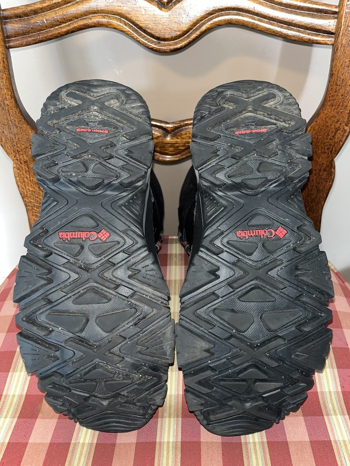 Men’s Columbia Bugaboot III Boots - Black/Red Techlite Waterproof 200g ...