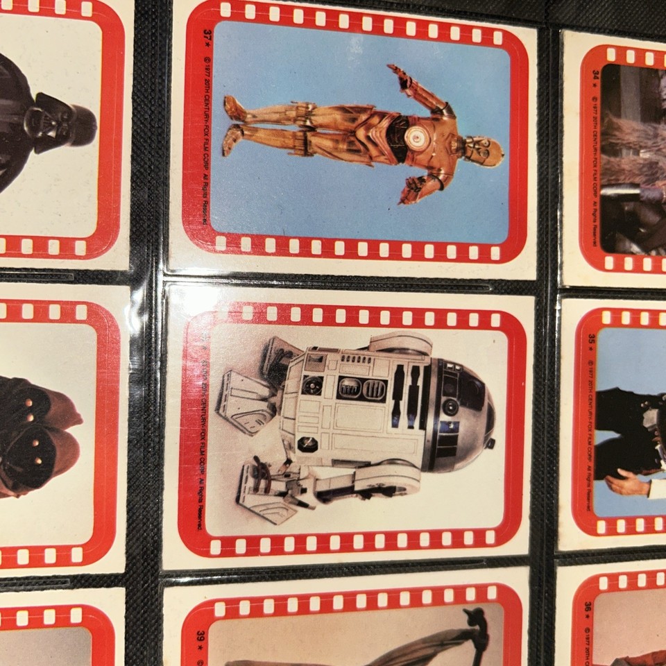 1977 STAR WARS SERIES 4 - 22 STICKER / CARD LOT - , VADER, LUKE, HAN | eBay