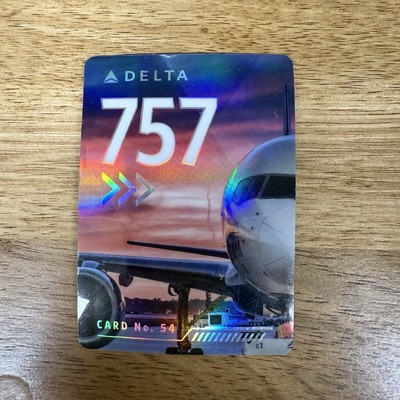 Delta Air Lines Aircraft Trading Card #54 Boeing 757-300 Aircraft Card ...