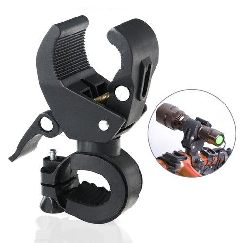 Torch Mount Clamp Bicycle Flashlight Clip Cycling Handlebar LED Holder ...
