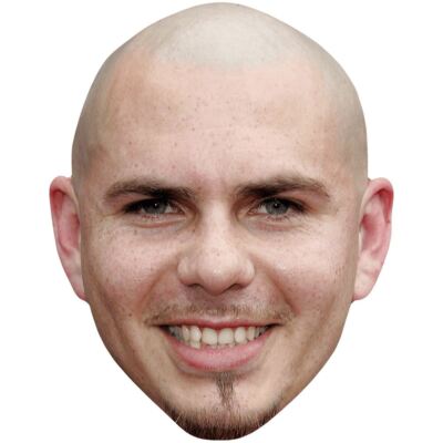 Pitbull (Young) Celebrity Mask, Flat Card Face, Fancy Dress Mask | eBay