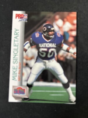 1992 Pro Set NFC Pro Bowl Card #424 Mike Singletary Chicago Bears NmMt ...