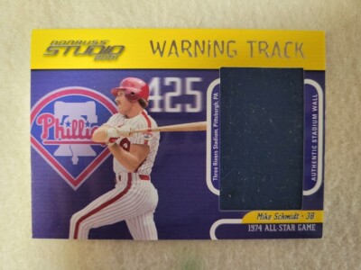 2001 Donruss Studio Warning Track Mike Schmidt 1974 All Star Game | eBay