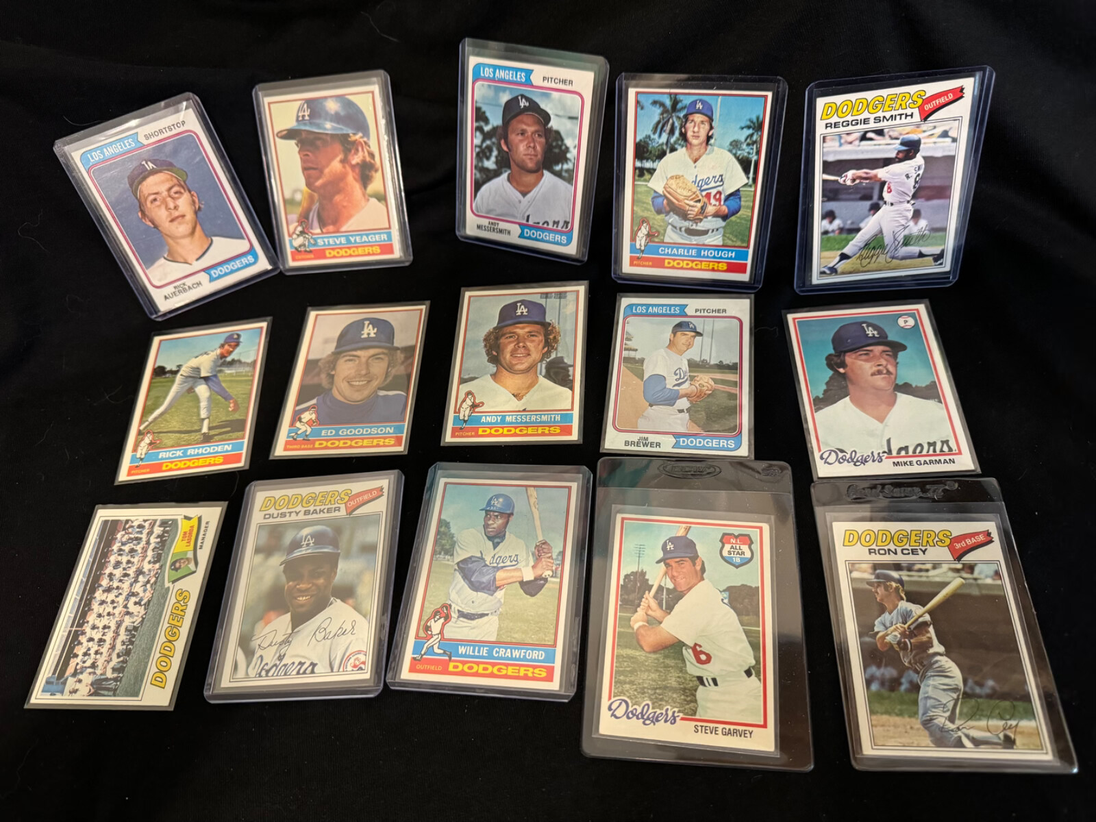 Lot of Los Angeles Dodgers Baseball Cards 1974-1978 Read Below! | eBay