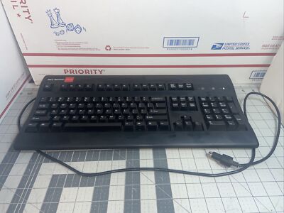 Black Vintage KeyTronic Lifetime LT Designer Wired Keyboard Ps/2 76474 ...