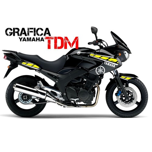 Graphic Stickers TDM 900 Anniversary Fairing White Yellow | eBay Australia