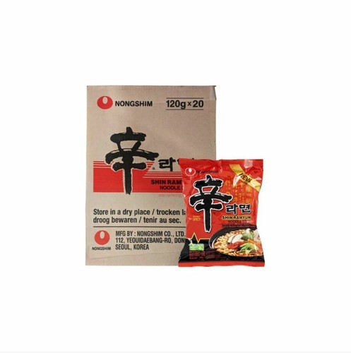 NONGSHIM KOREAN SHIN RAMYEN NOODLES SOUP 20 X 120g packets (1 Box ...