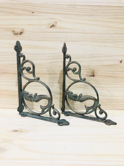 6 Cast Iron MERMAID Brackets Garden Braces Shelf Bracket Corbels Beach ...