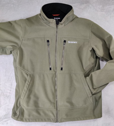Simms Windstopper Gortex OG Olive Green Fleece Zip Jacket Mens Size XL ...