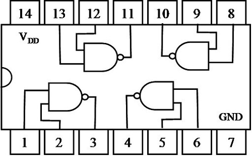 5pcs CD4011 CD4011BE CMOS 2-Input NAND Gate DIP-14 Texas Instruments ...
