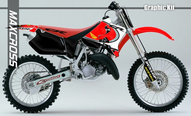 HONDA CR125R 1995-1997 CR250R 1995-1996 MAXCROSS GRAPHICS KIT DECAL ...