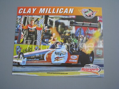 CLAY MILLICAN 2012 PARTS PLUS TOP FUEL DRAGSTER 8x10 NHRA DRAG RACING ...