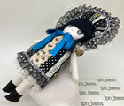 Handmade Japan Plush Cotton Bunka Doll Japanese Retro Style Black Eyes ...