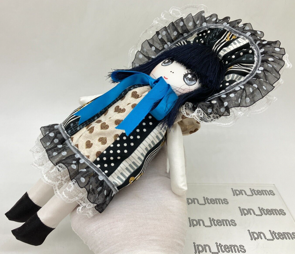 Handmade Japan Plush Cotton Bunka Doll Japanese Retro Style Black Eyes ...