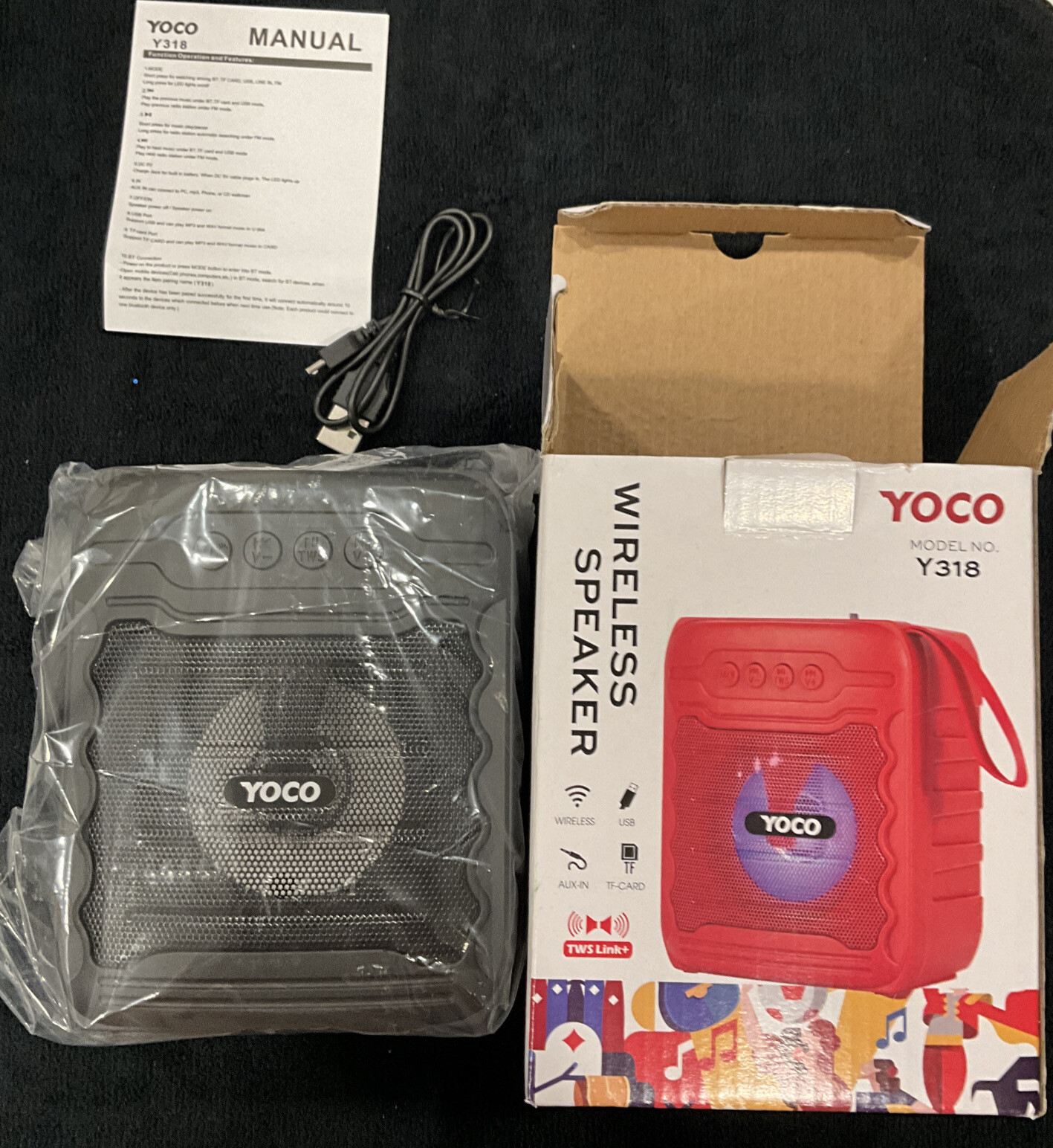 Yoco Wireless Speaker Model Y318 Blue for sale online | eBay