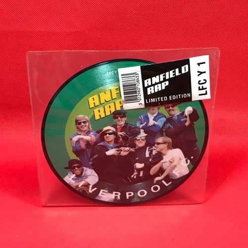 LIVERPOOL FC Anfield Rap 1988 UK limited edition 7" Vinyl PICTURE DISC ...