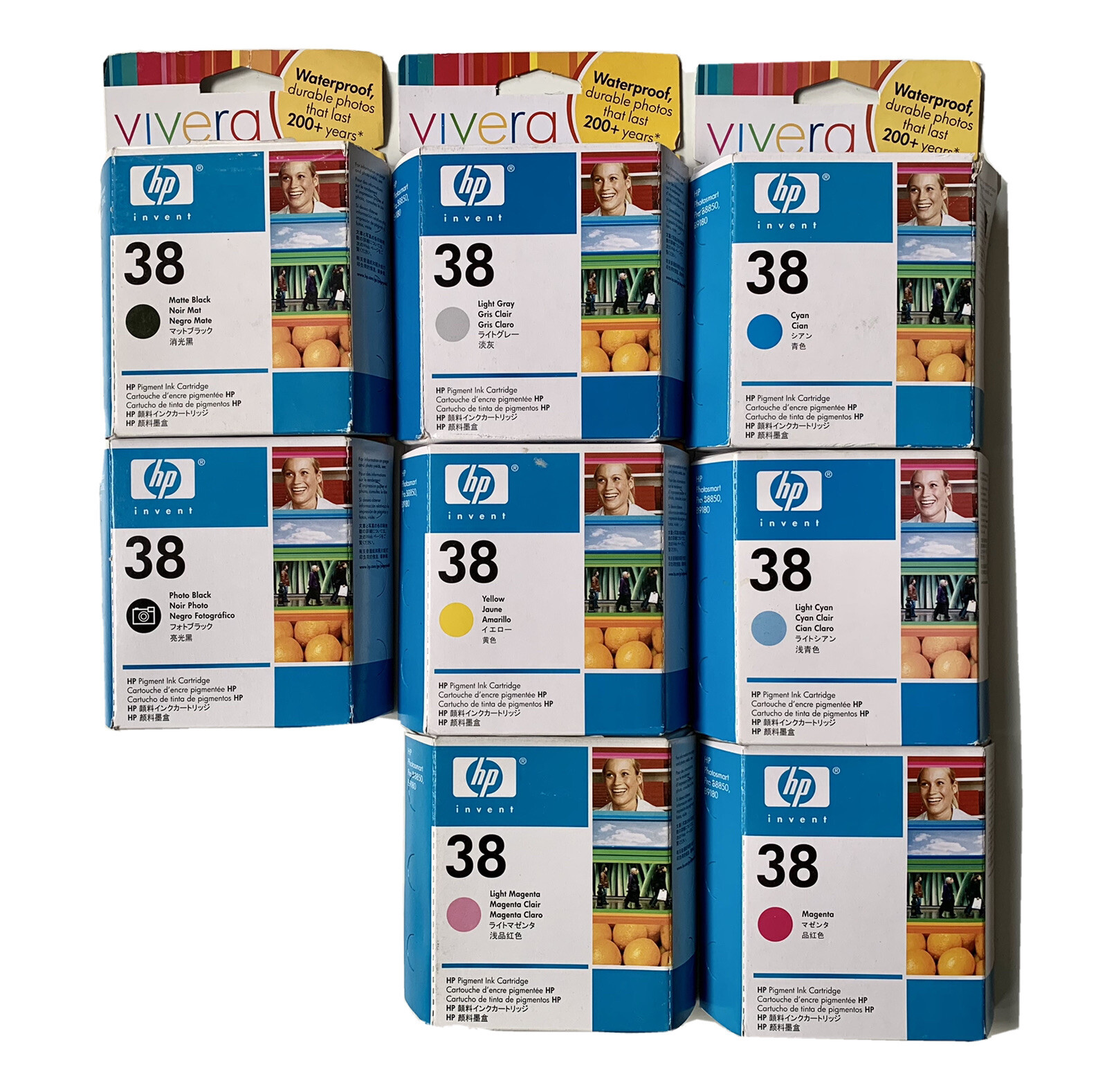 Original Ink HP Photosmart Pro B9180 B8850 / No. 38 C9412A -C9419A ...
