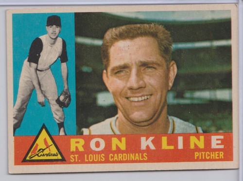 1960 Topps - Ron Kline #197 Rare Old US Vintage Baseball Collection ...