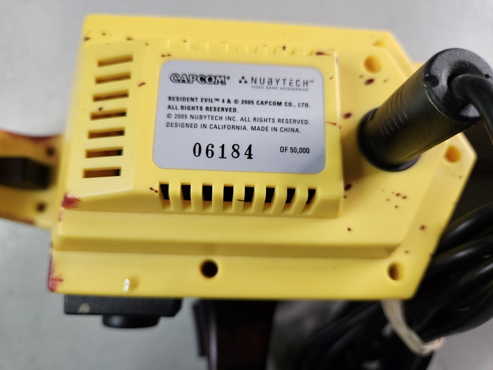 Resident Evil 4 Yellow Chainsaw Controller Nintendo Gamecube, 8ft cord ...