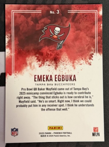 2025 Panini Phoenix Emeka Egbuka RC Color Blast SSP CASE HIT BUCCANEERS ROOKIE🔥 | eBay
